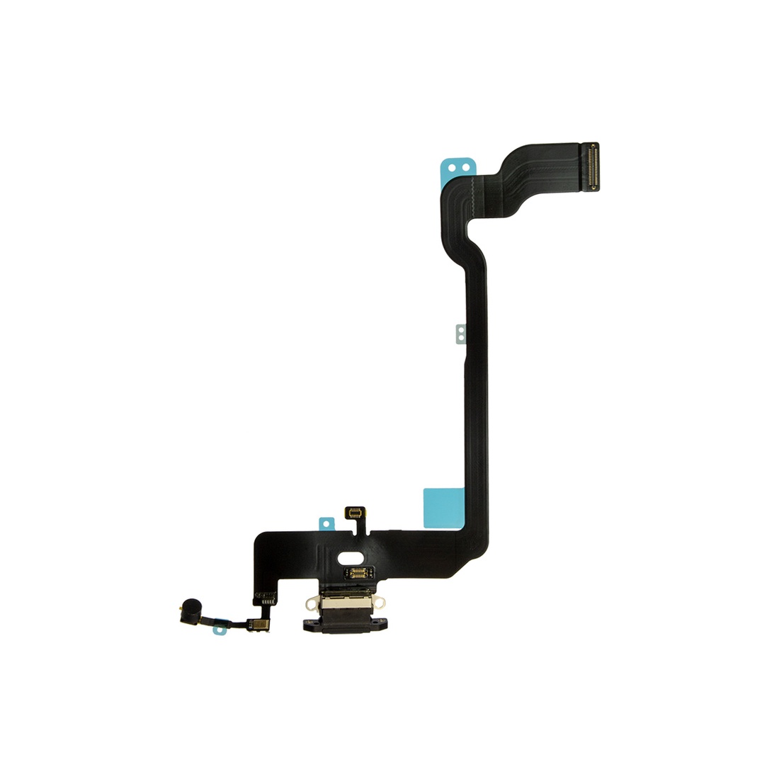 iPhone Xs Charging Port +Flex - Black (OEM New) - MK Mobile