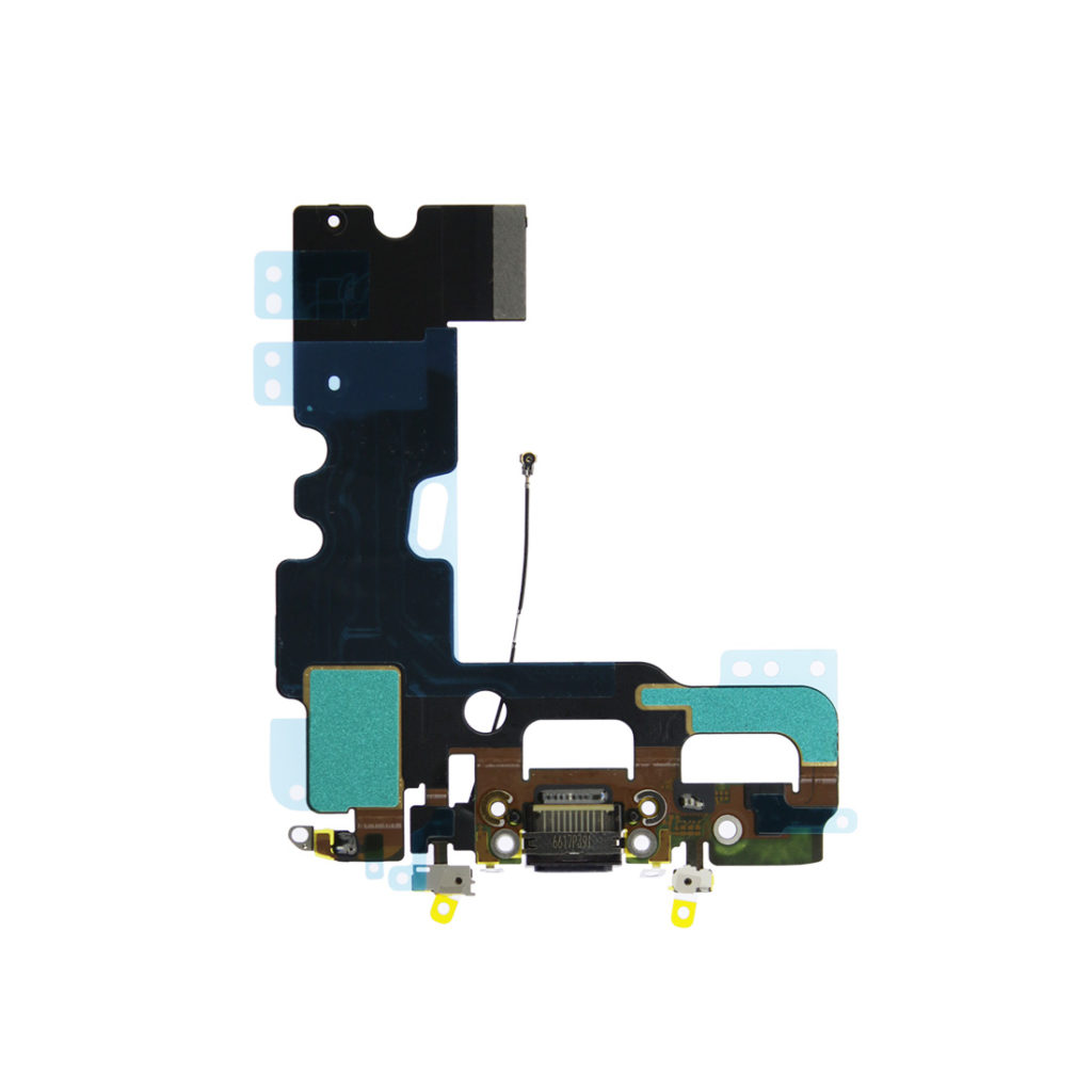 iPhone 7 Charging Port +Flex - Black (OEM New) - MK Mobile
