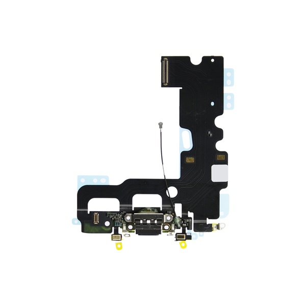 iPhone 7 Charging Port +Flex - Black (OEM New) - MK Mobile