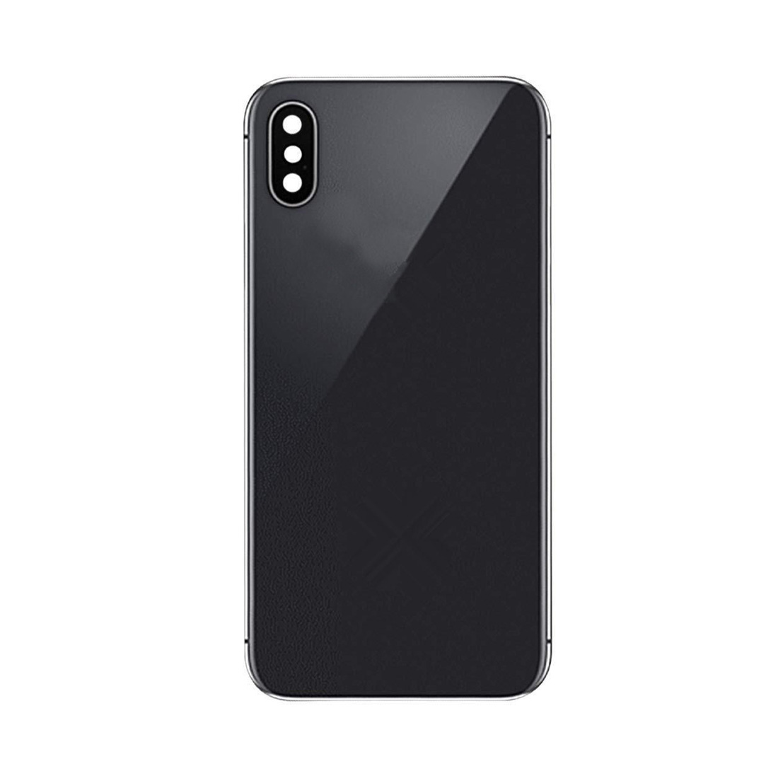 iPhone X Full Back Housing + Small Parts (Black) - MK Mobile