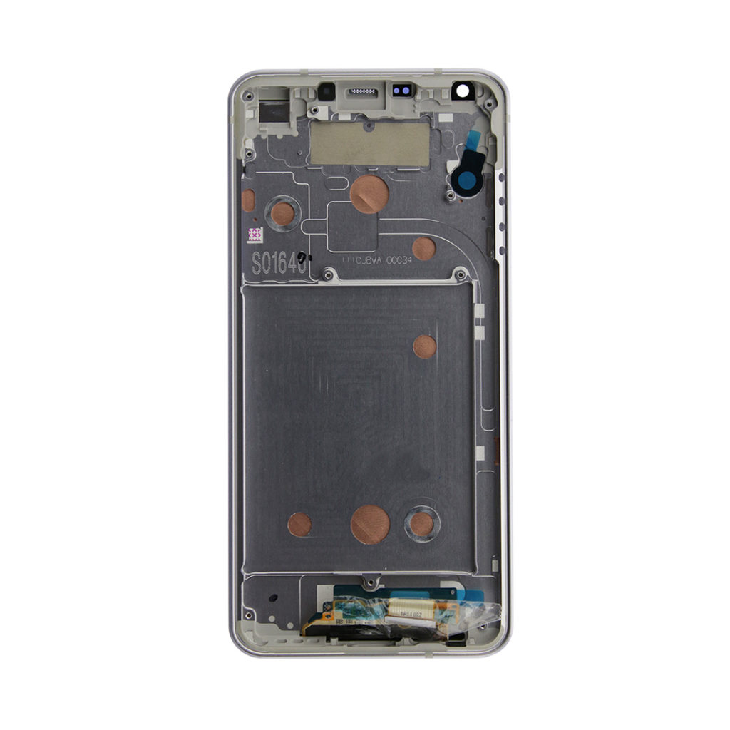 LG G6 LCD Assembly +Silver Frame - Silver (OEM) - MK Mobile