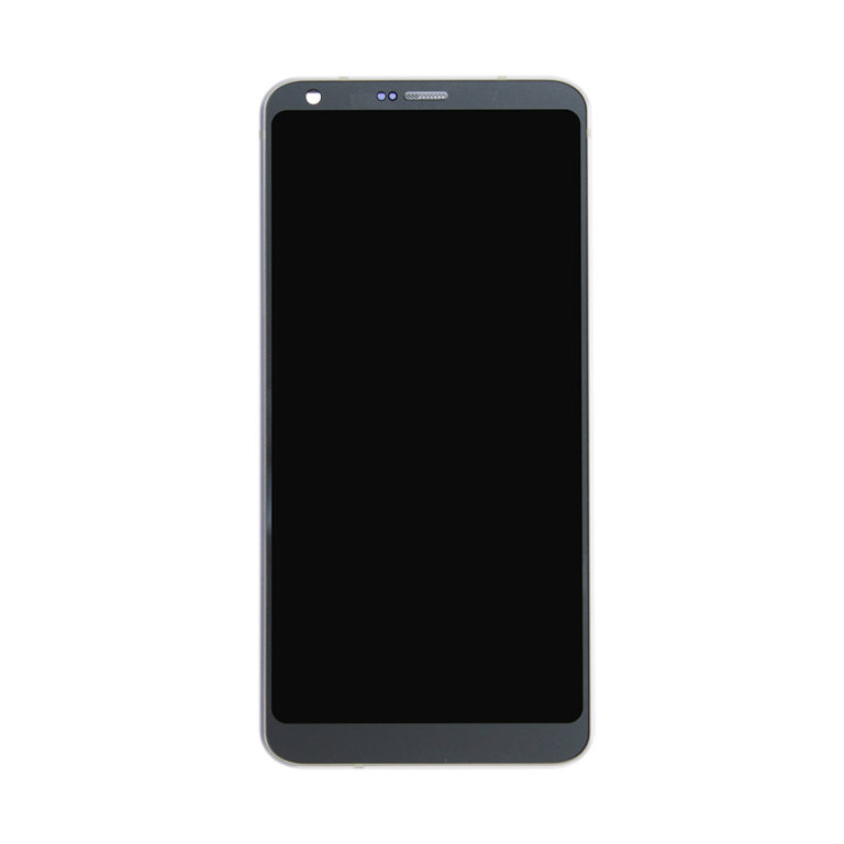LG G6 LCD Assembly +Silver Frame - Silver (OEM) - MK Mobile