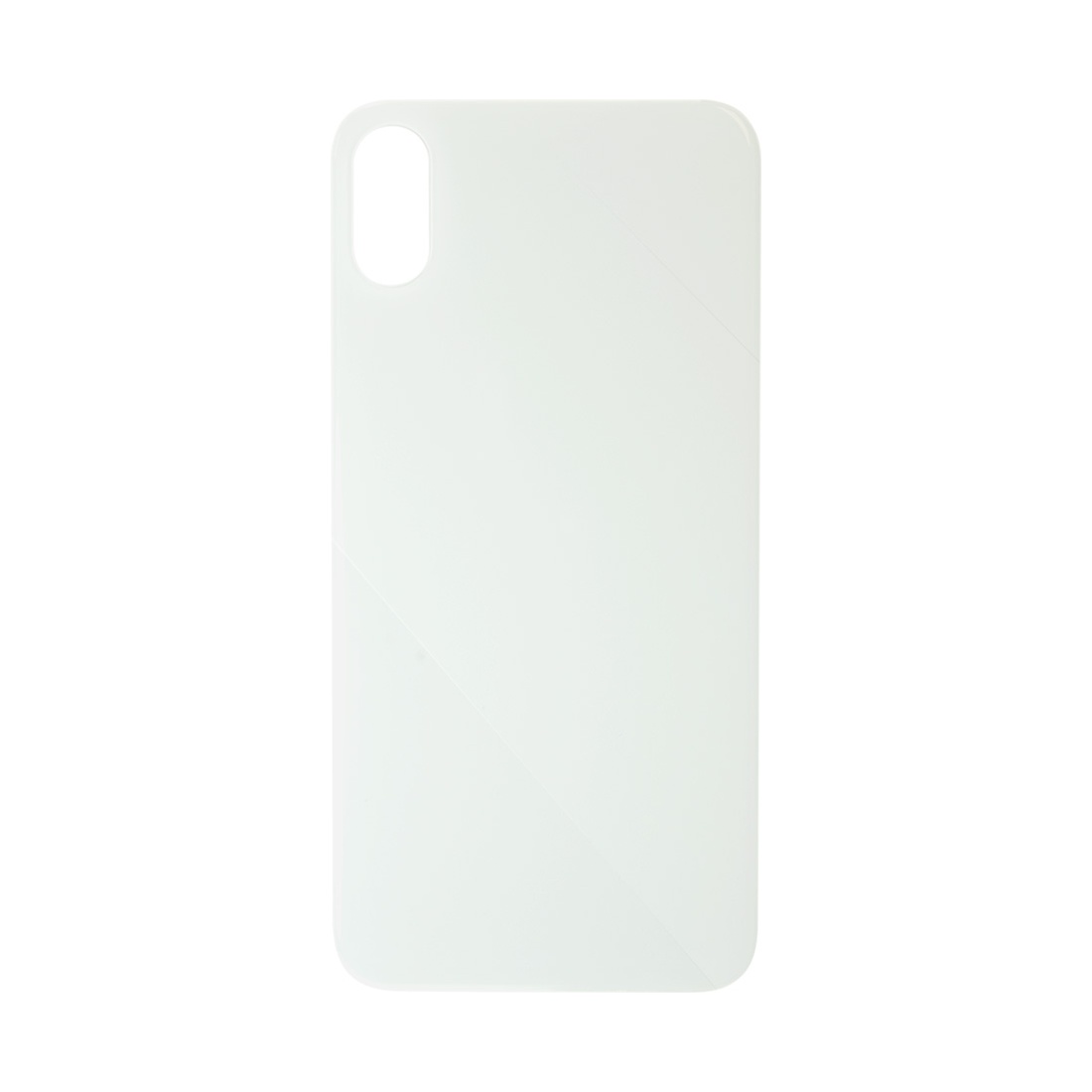 iPhone XS Back Cover - White (Large Camera Hole) - MK Mobile