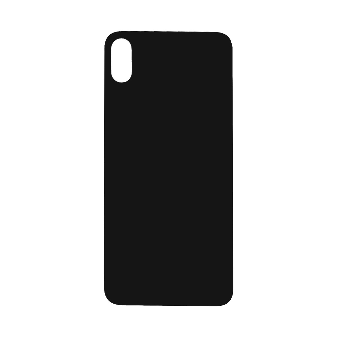 iPhone XS Back Cover - Black (Large Camera Hole) - MK Mobile