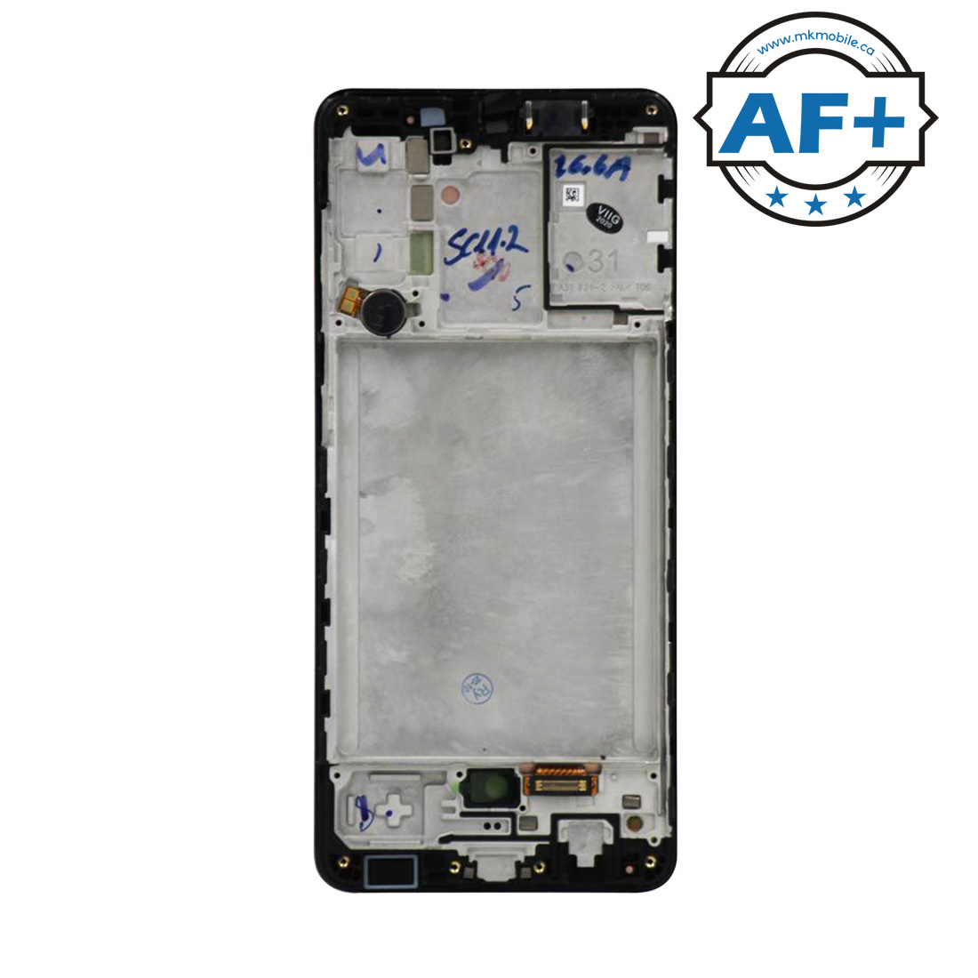 Samsung Galaxy A71 4G (A715) Assembly +Frame - Black (AF+) - MK Mobile