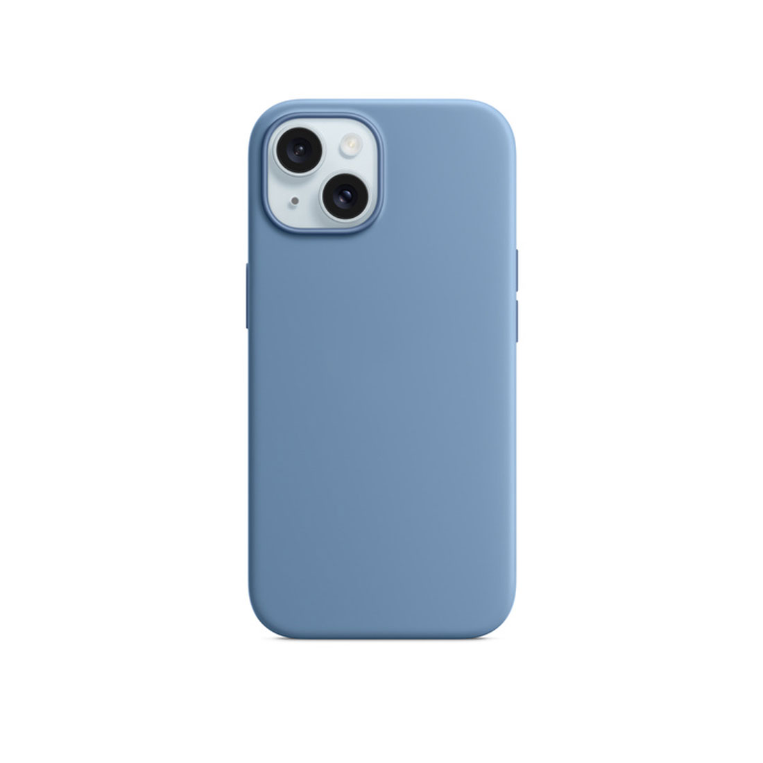 Silicone Case For iPhone 15 Plus - Winter Blue - MK Mobile