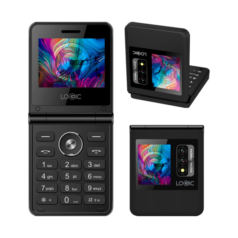 LOGIC 4G Z1L Flip phone with French (New Generation | Dual Sim) - MK Mobile